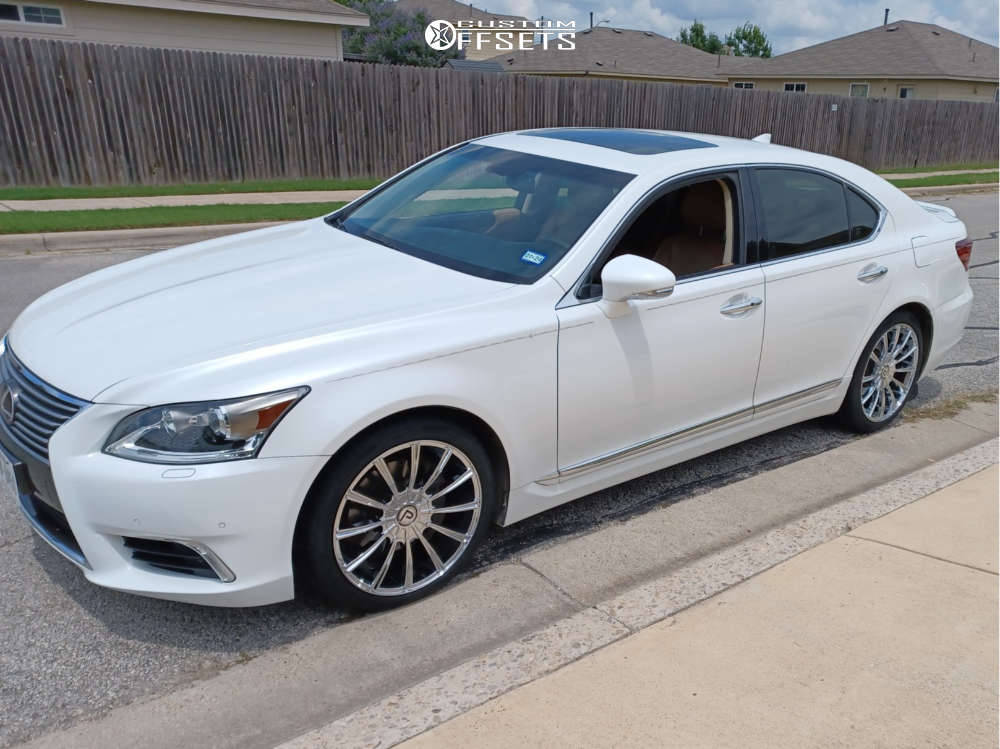 2014 Lexus LS460 with 20x8.5 35 Pinnacle Slick and 245/45R20 General ...