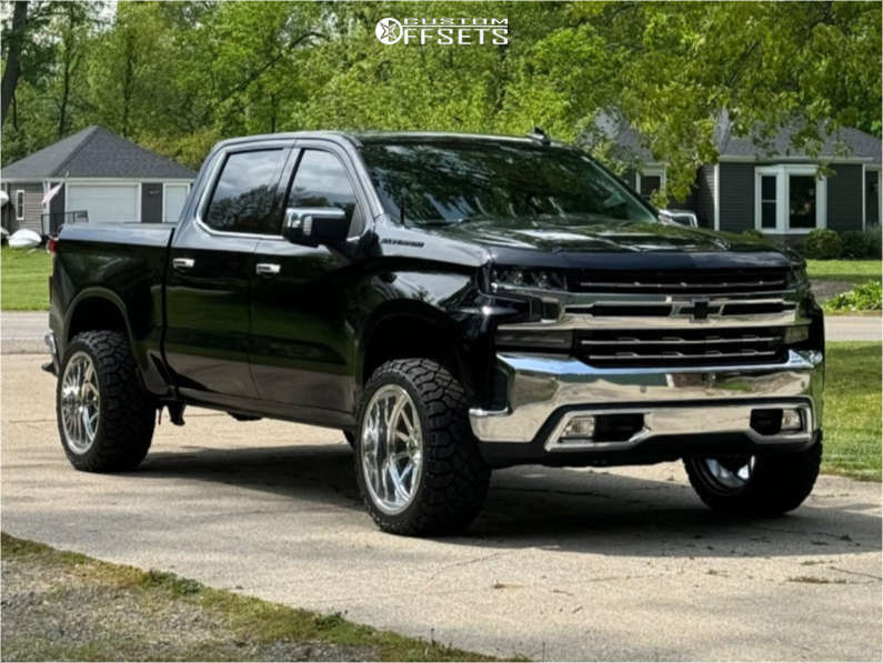 2021 Chevrolet Silverado 1500 with 22x12 -44 KG1 Forged Clockwork and ...