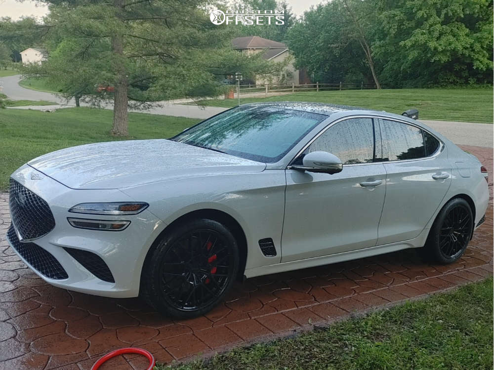 2023 Genesis G70 with 19x8.5 35 TSW Daytona and 235/40R19 Continental ...