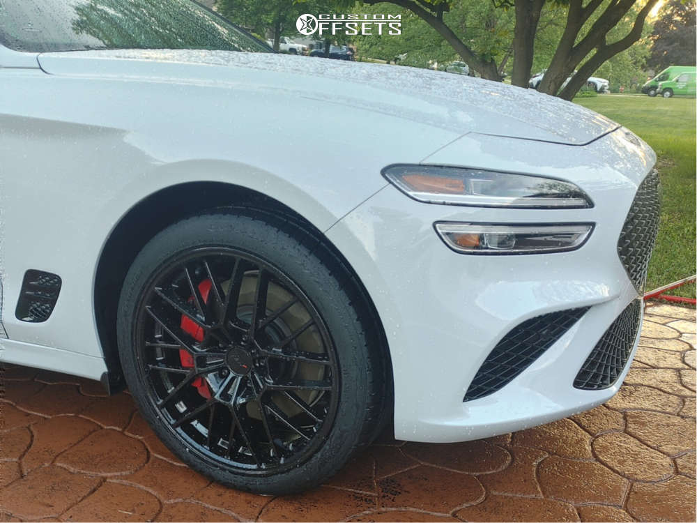2023 Genesis G70 with 19x8.5 35 TSW Daytona and 235/40R19 Continental ...