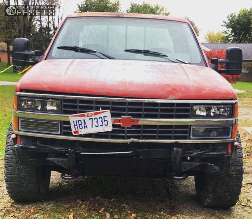 1993 Chevrolet K1500 with 15x8 -11 American Racing Ar-767 and 33/12 ...