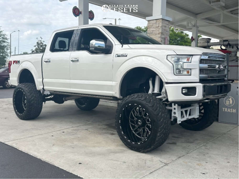 2015 Ford F-150 with 24x14 -76 TIS 544bm and 38/13.5R24 AMP Mud Terrain ...