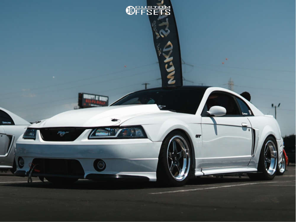 2002 Ford Mustang with 18x10 20 Cosmis Racing Xt-005r and 275/35R18 ...