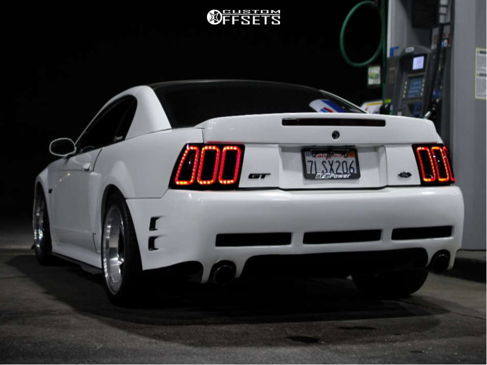 2002 Ford Mustang with 18x10 20 Cosmis Racing Xt-005r and 275/35R18 ...