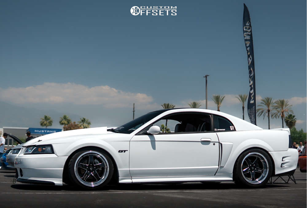 2002 Ford Mustang with 18x10 20 Cosmis Racing Xt-005r and 275/35R18 ...