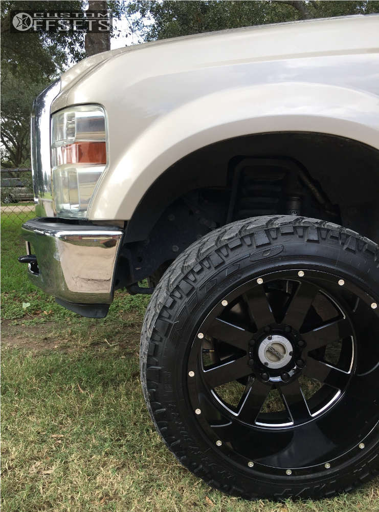2008 Ford F-250 Super Duty with 22x14 -76 Moto Metal Mo962 and 325 ...