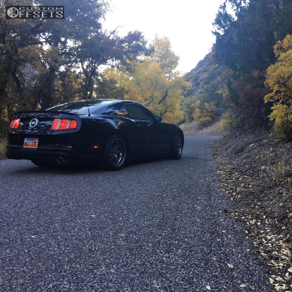 2012 Ford Mustang with 18x9 30 Wheel Replicas FR500 and 275/40R18 ...