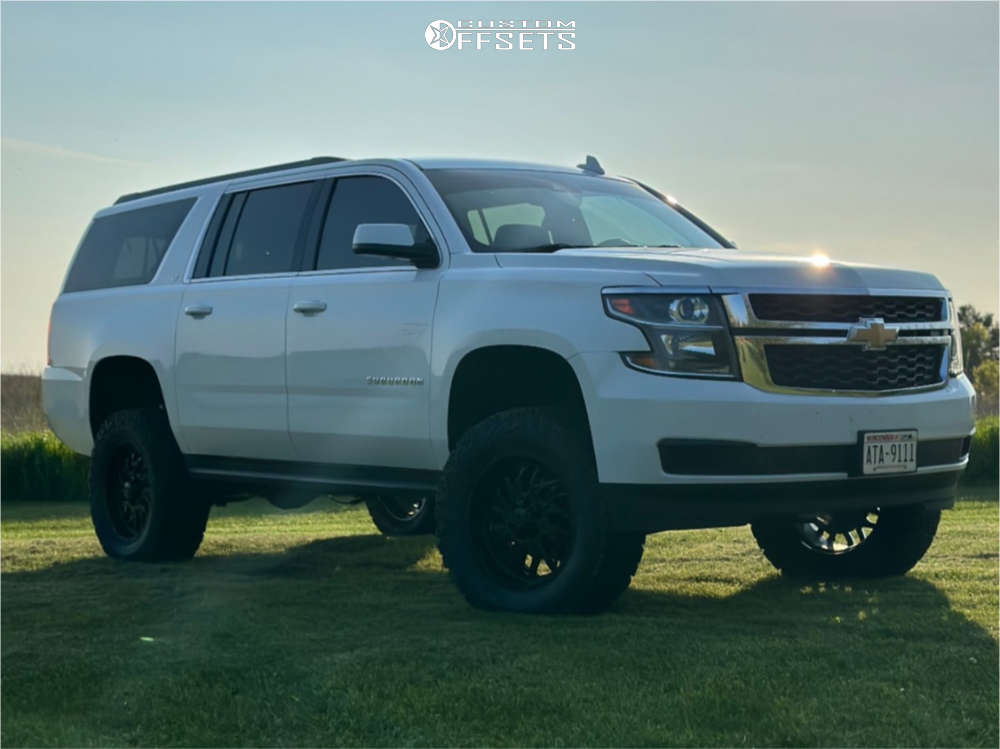 2016 Chevrolet Suburban with 20x10 -25 TIS 544gb and 35/12.5R20 Venom ...