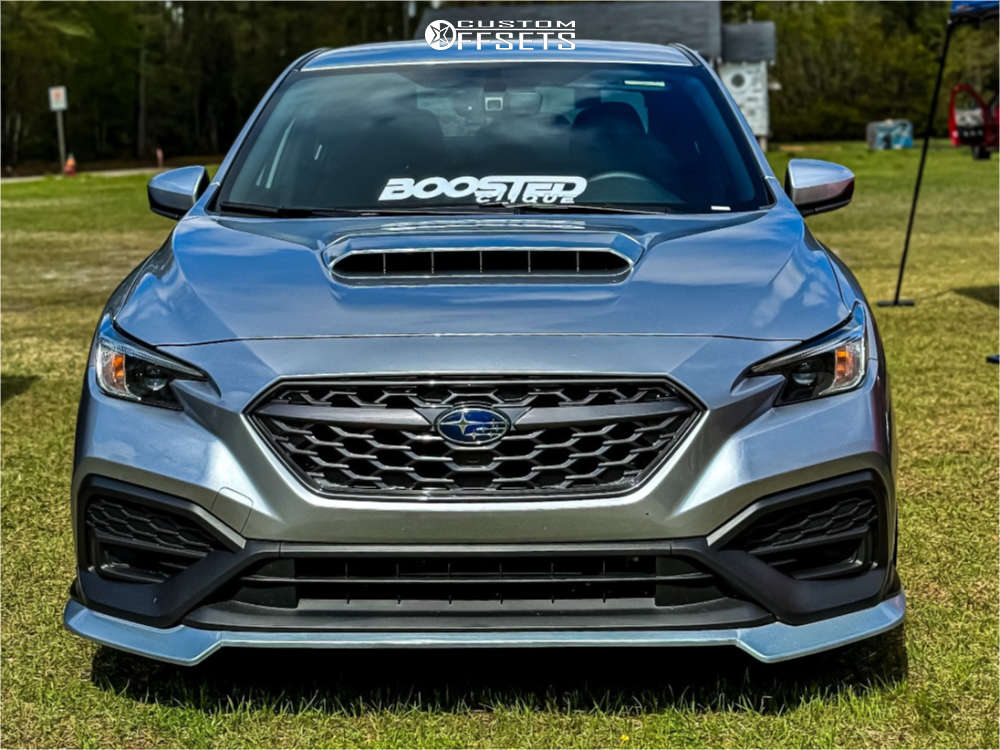 2023 Subaru WRX with 18x9.5 35 Anovia Night and 265/35R18 Falken Azenis ...