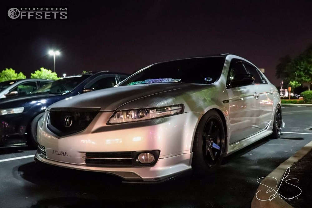 2006 Acura TL with 17x9 30 Varrstoen Es2 and 215/45R17 Black Lion ...