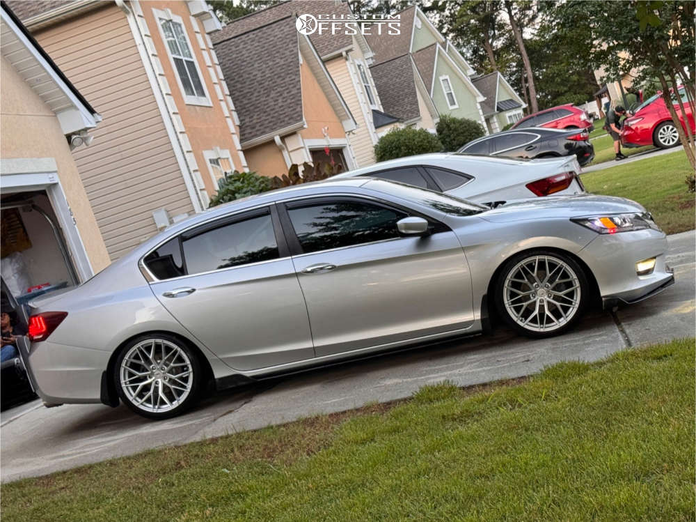 2013 Honda Accord with 19x8.5 35 Defy D07 and 235/35R19 Zenna Argus Uhp ...