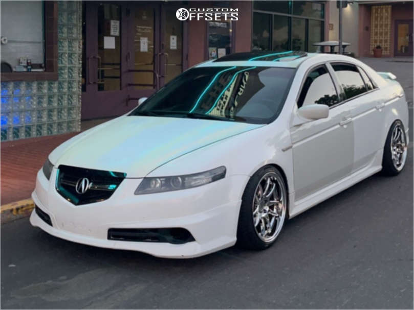 2004 Acura TL with 18x9.5 15 Aodhan Ds02 and 225/40R18 Laufenn S Fit As ...