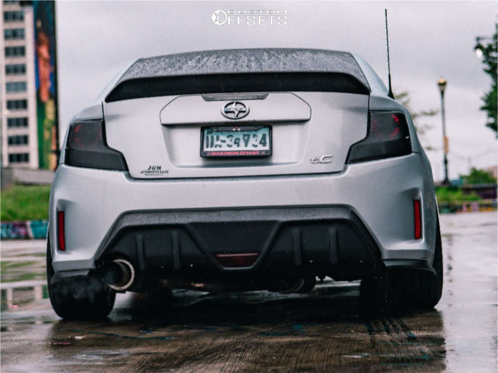 2014 Scion TC with 19x9.5 22 Anovia Titan and 255/35R19 Lexani Lx ...