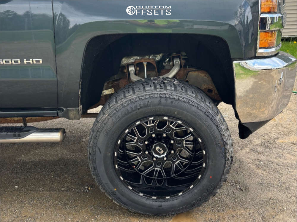 2017 Chevrolet Silverado 2500 HD with 20x12 -51 Vision Brawl and 35/12 ...
