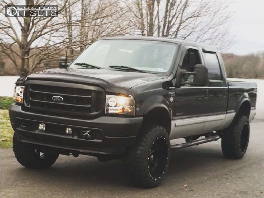 2001 Ford F-250 Super Duty with 22x12 -44 Ballistic Rage and 35/12.5R22 ...