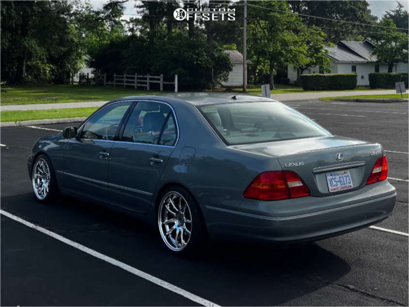 2001 Lexus LS430 with 19x9.5 22 Aodhan Ds02 and 235/35R19 Radar Dimax ...