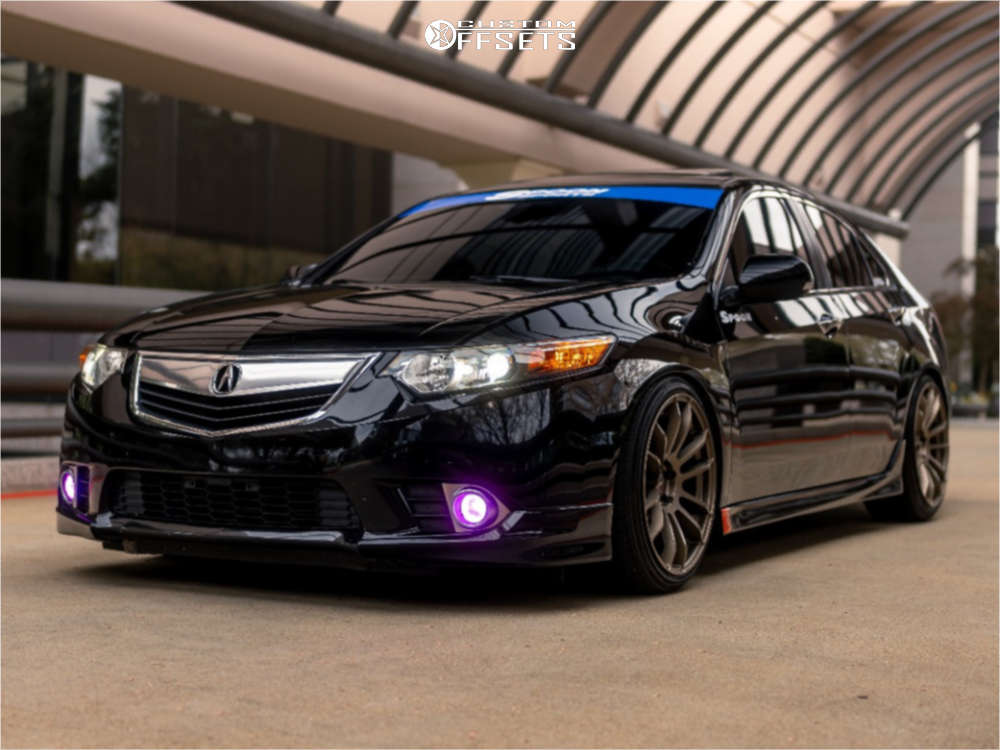 2012 Acura TSX with 19x9.5 35 AVID1 Av20 and 225/40R19 Vercelli Strada ...