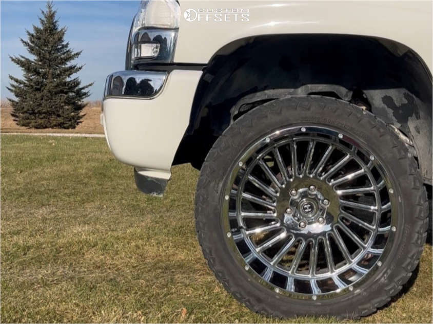 2003 GMC Sierra 1500 with 22x12 -44 Hardcore Offroad Hc17 and 33/12 ...