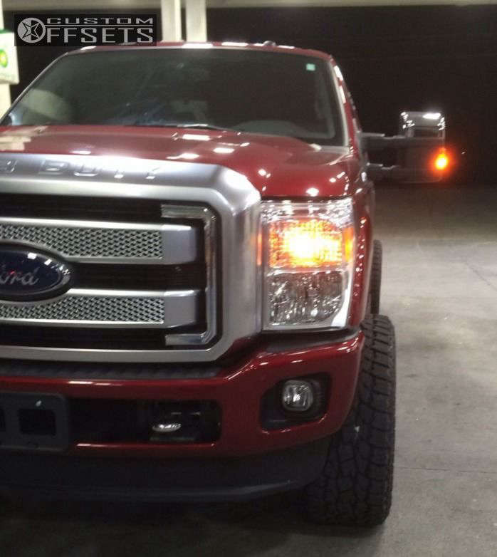 2015 Ford F-250 Super Duty with 22x12 -44 Mayhem Warrior and 35/12.5R22 ...