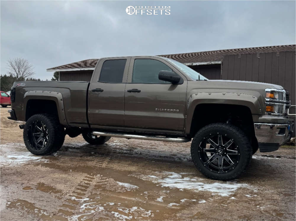 2014 Chevrolet Silverado 1500 with 22x12 -44 Hostile Alpha and 35/14.5R22 Venom Power Terra ...