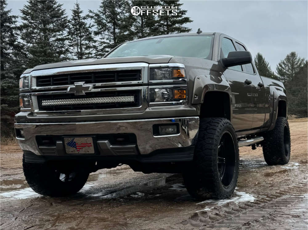 2014 Chevrolet Silverado 1500 with 22x12 -44 Hostile Alpha and 35/14.5R22 Venom Power Terra ...