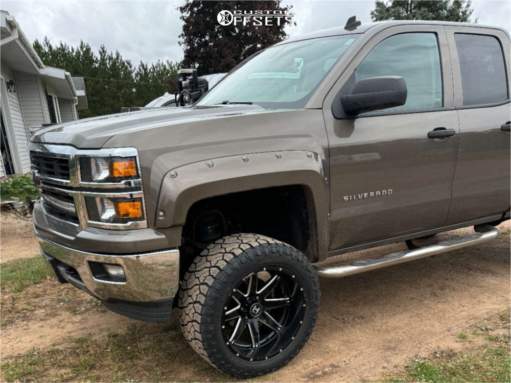 2014 Chevrolet Silverado 1500 with 22x12 -44 Hostile Alpha and 35/14.5R22 Venom Power Terra ...