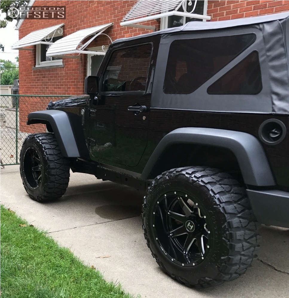 2009 Jeep Wrangler with 20x12 -44 Hostile Alpha and 35/12.5R20 Nitto ...