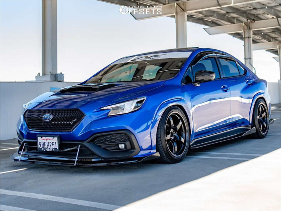 2022 Subaru WRX with 18x9.5 22 Gram Lights 57cr and 245/40R18 Falken ...