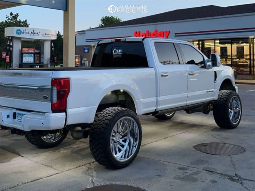 2017 Ford F-350 Super Duty with 26x14 -76 KG1 Forged Vile and 38/15 ...