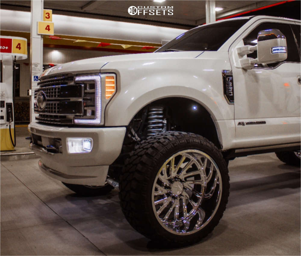 2017 Ford F-350 Super Duty with 26x14 -76 KG1 Forged Vile and 38/15 ...
