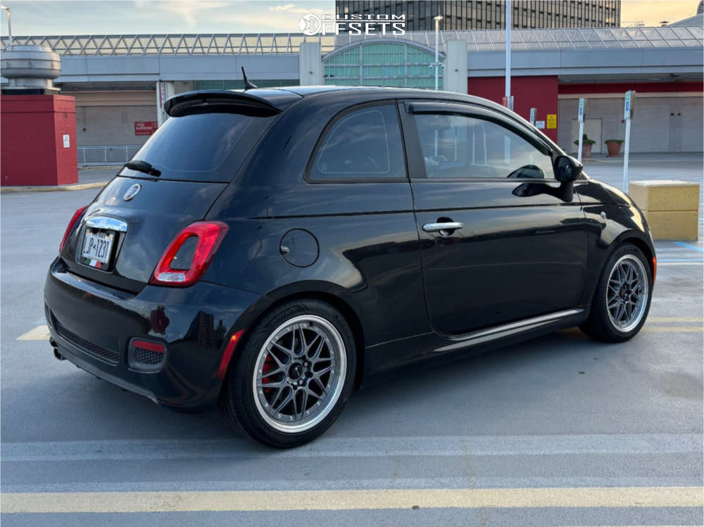 2012 Fiat 500 with 16x7 38 Vors Vr7 and 205/45R16 Prinx Hirace Hz2 and ...