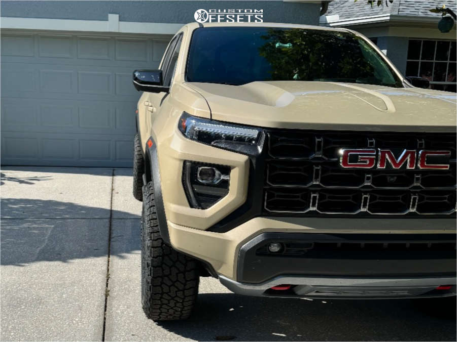 2023 GMC Canyon with 18x9 12 Black Rhino Warlord and 275/65R18 Falken ...