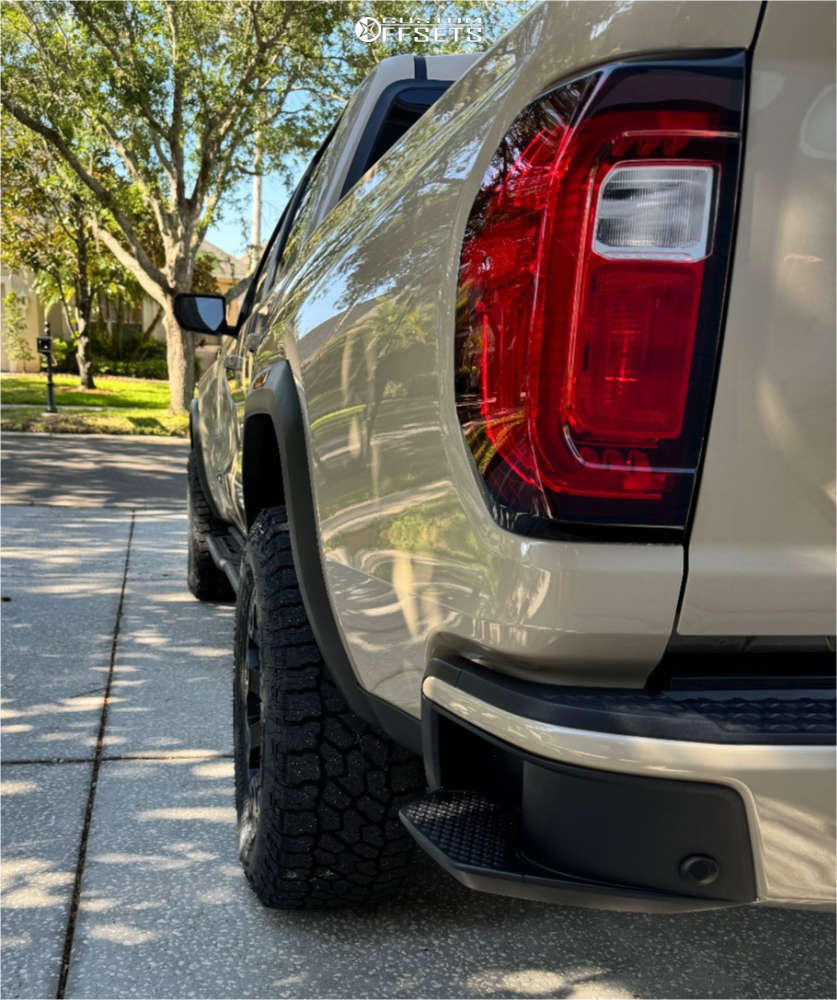 2023 GMC Canyon with 18x9 12 Black Rhino Warlord and 275/65R18 Falken ...
