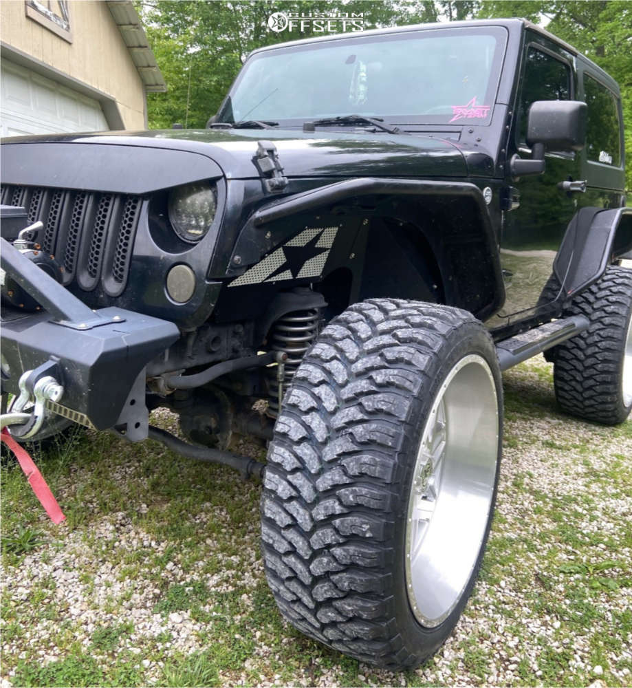 2011 Jeep Wrangler with 24x12 -44 XF Flow XFX-306 and 35/12.5R24 RBP ...