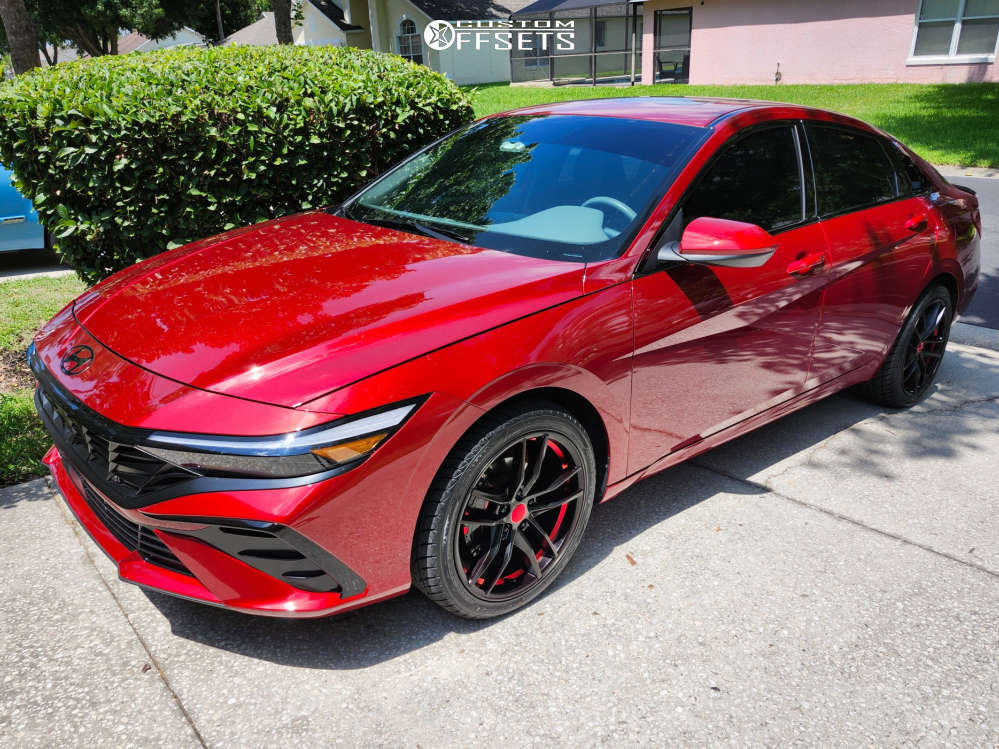 2024 Hyundai Elantra with 18x8 40 Revolution Racing Rr28 and 235/40R18 ...