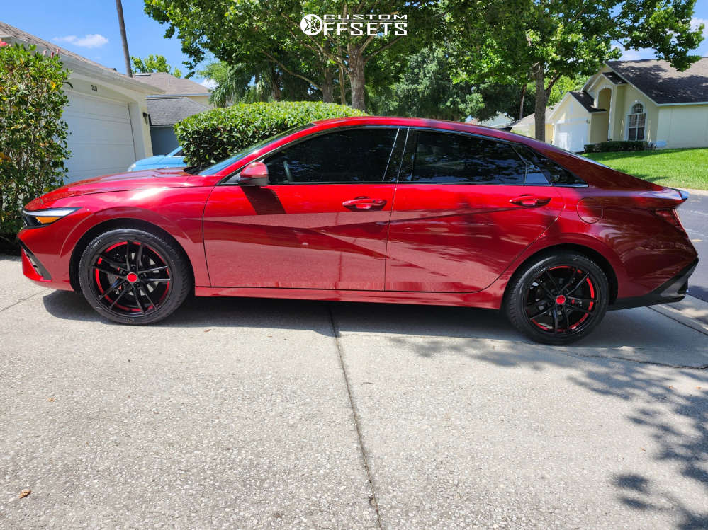 2024 Hyundai Elantra with 18x8 40 Revolution Racing Rr28 and 235/40R18 ...