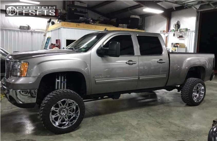 2008 GMC Sierra 2500 HD with 20x12 -44 Hostile Havoc and 33/12.5R20 Atturo Trail Blade Mt and ...