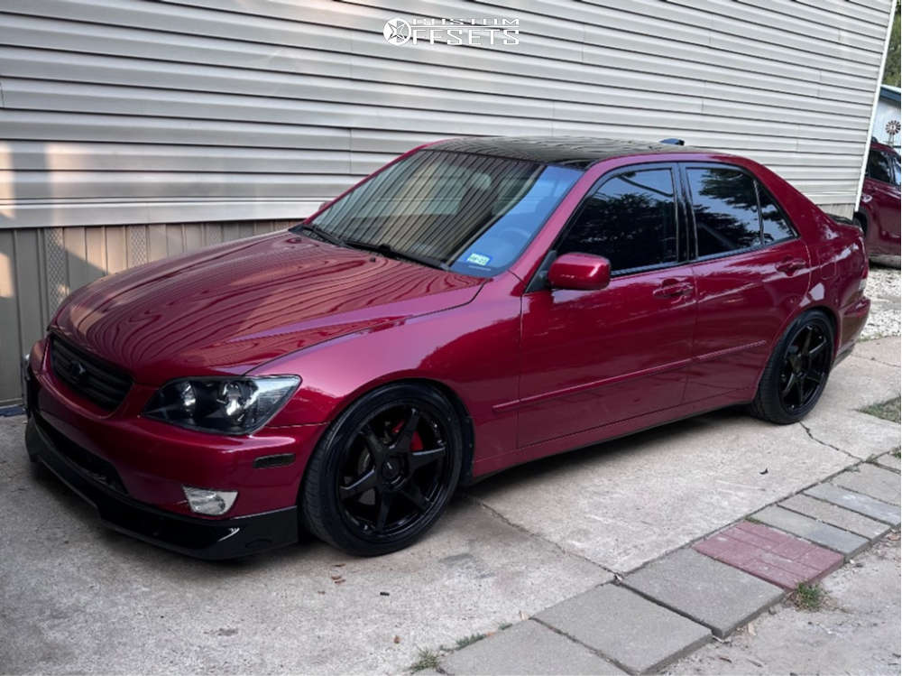 2004 Lexus IS300 with 18x8.5 38 Enkei T6r and 225/40R18 Toyo Tires Extensa HP II and Coilovers ...