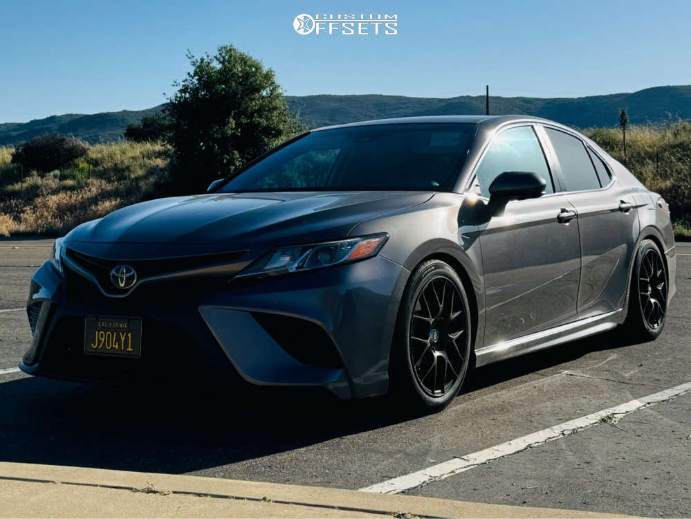 2019 Toyota Camry with 18x8.5 38 Enkei Raijin and 235/45R18 Bridgestone ...