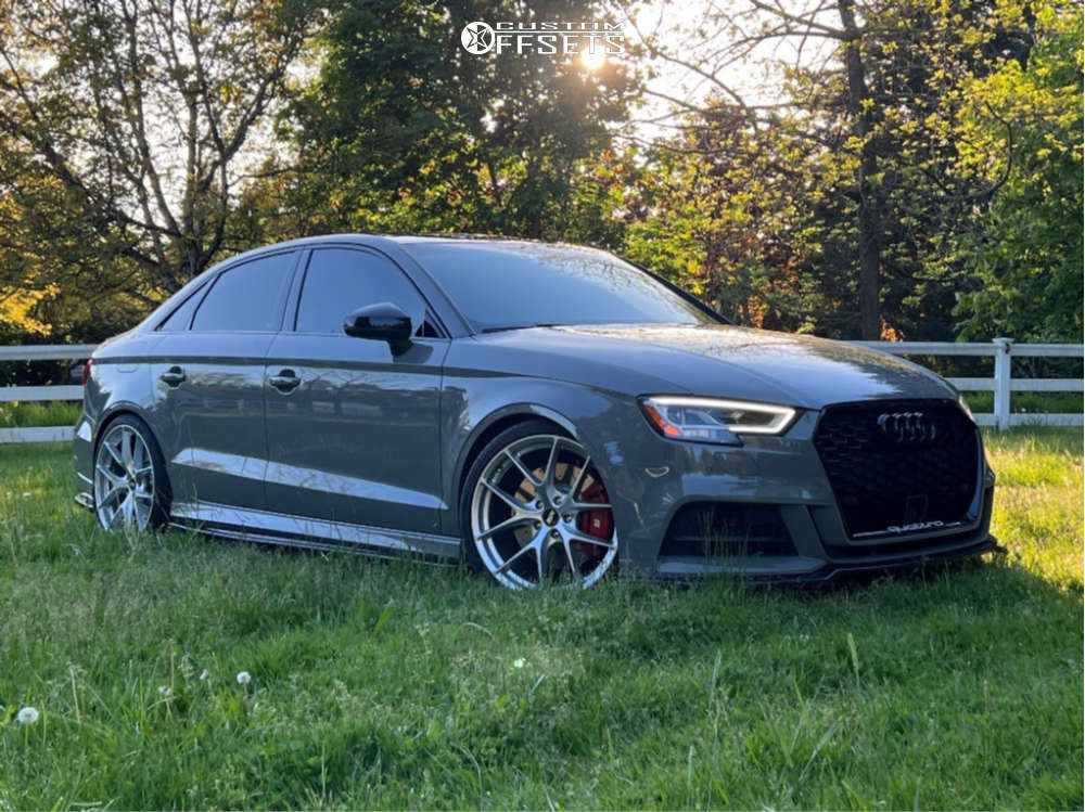 2020 Audi S3 with 19x8.5 30 ESR Rf2 and 235/35R19 Toyo Tires Extensa A/S and Lowering Springs ...