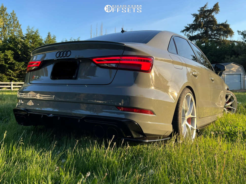 2020 Audi S3 with 19x8.5 30 ESR Rf2 and 235/35R19 Toyo Tires Extensa A ...