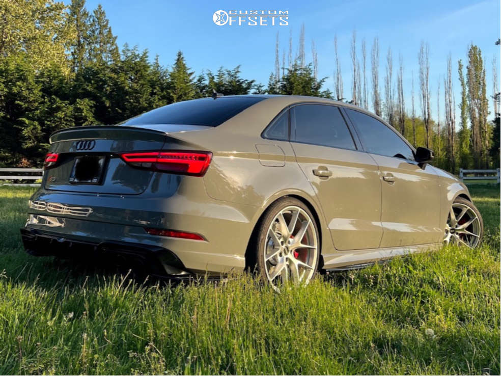 2020 Audi S3 with 19x8.5 30 ESR Rf2 and 235/35R19 Toyo Tires Extensa A ...