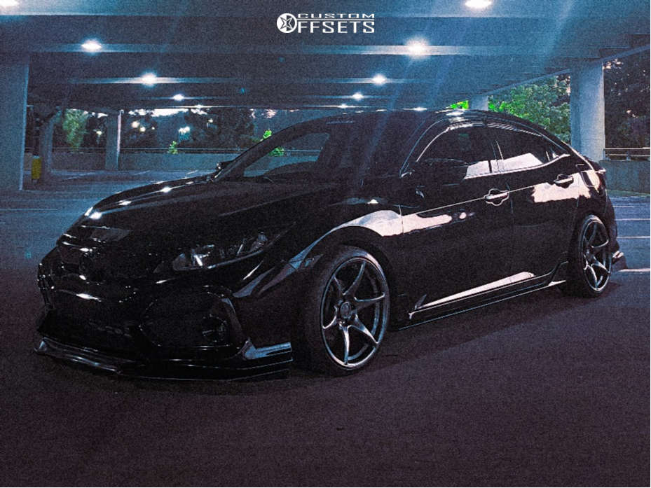 2020 Honda Civic with 18x9 12 Kansei Tandem and 215/35R18 Vercelli ...