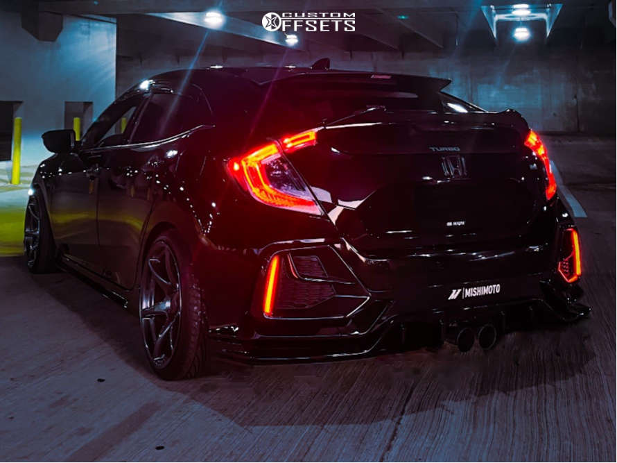 2020 Honda Civic with 18x9 12 Kansei Tandem and 215/35R18 Vercelli ...
