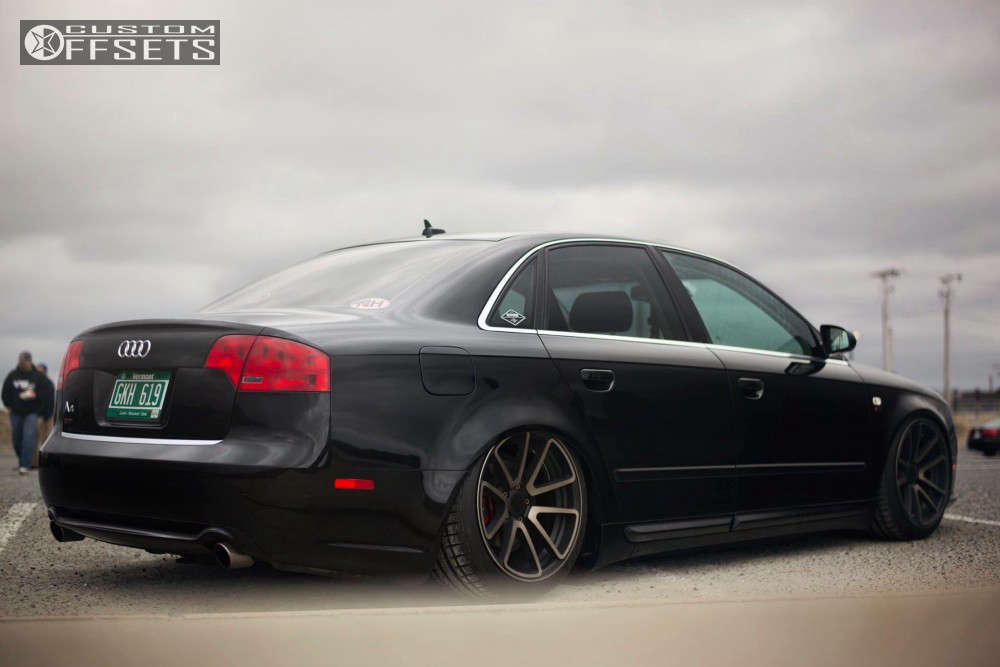 2008 Audi A4 Quattro with 18x8.5 35 Rotiform Spf and 235/40R18 ...