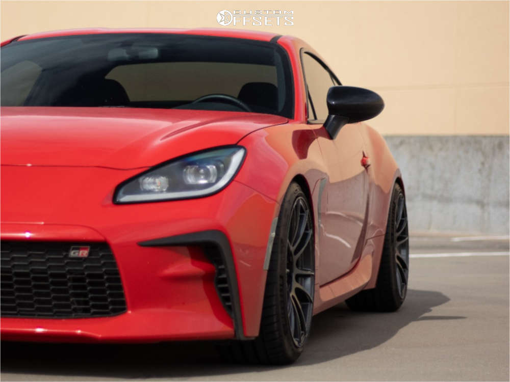 2023 Toyota GR86 with 18x9.5 40 SSR Gtx04 and 245/35R18 Michelin Pilot Sport 4 S and Coilovers ...