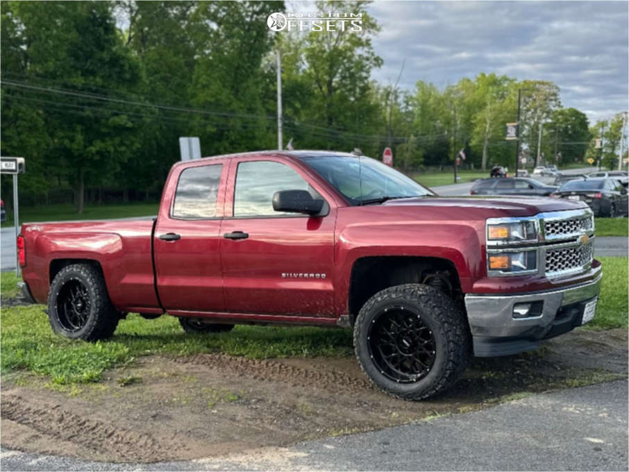 2014 Chevrolet Silverado 1500 with 20x10 -25 Vision Rocker and 33/12 ...