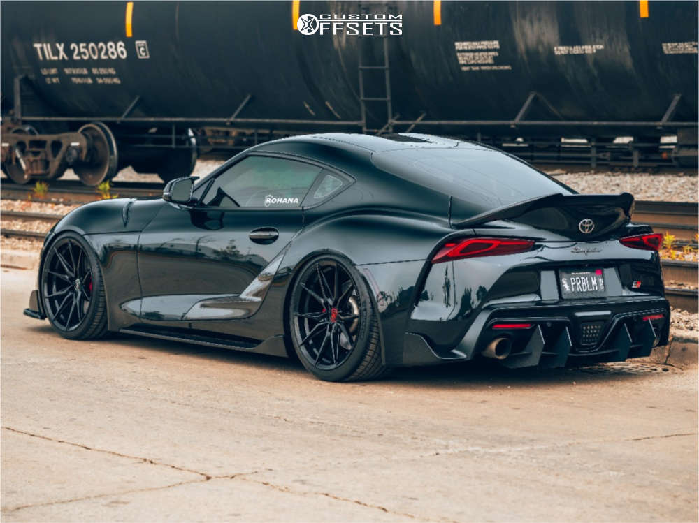 2020 Toyota GR Supra with 20x10 25 Rohana Rfx13 and 265/30R20 Falken ...