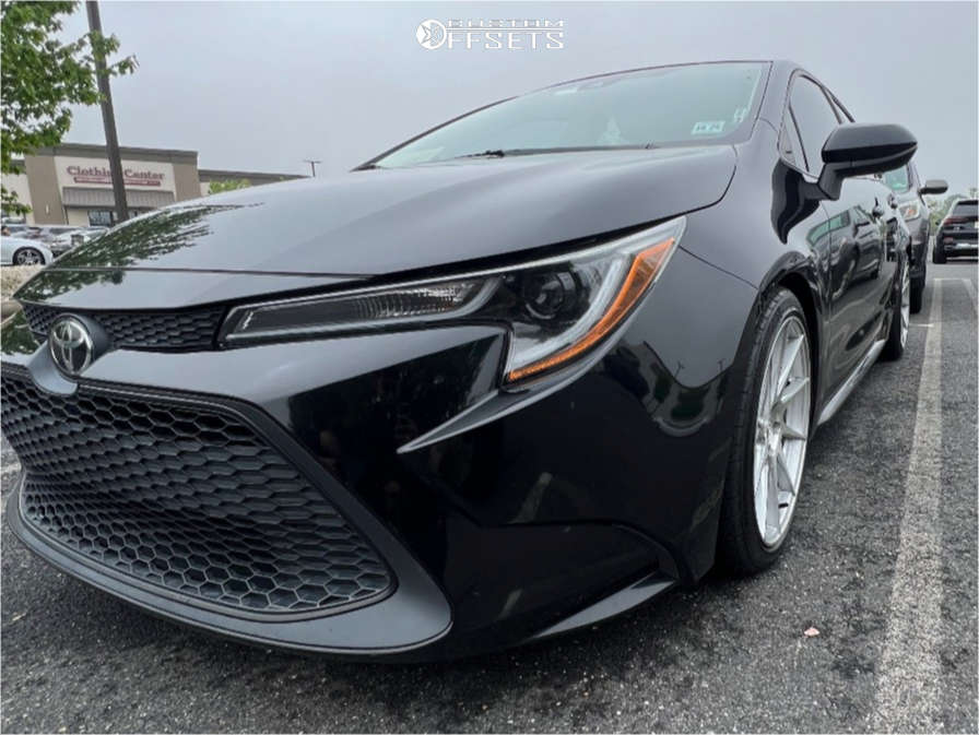 2020 Toyota Corolla with 18x8.5 35 Aodhan Ah09 and 225/40R18 Vercelli ...