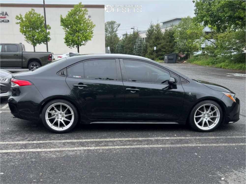 2020 Toyota Corolla with 18x8.5 35 Aodhan Ah09 and 225/40R18 Vercelli ...